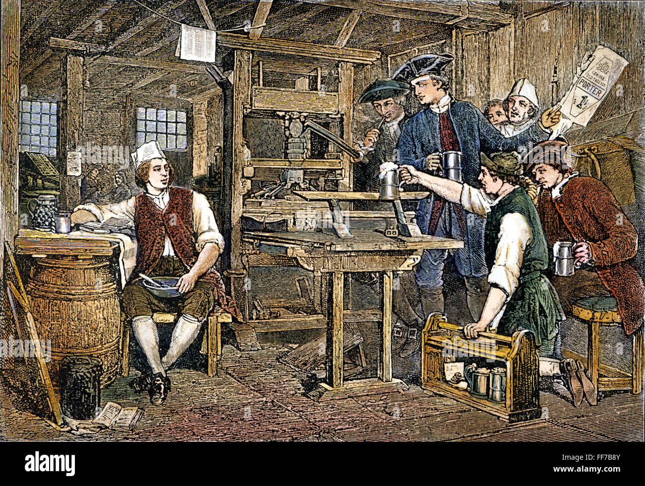 BENJAMIN FRANKLIN (1706-1790). /nAmerican printer, publisher, scientist ...