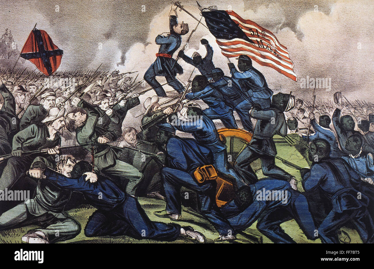 BATTLE OF FORT WAGNER, 1863. /nThe Gallant Charge of the Fifty-Fourth ...