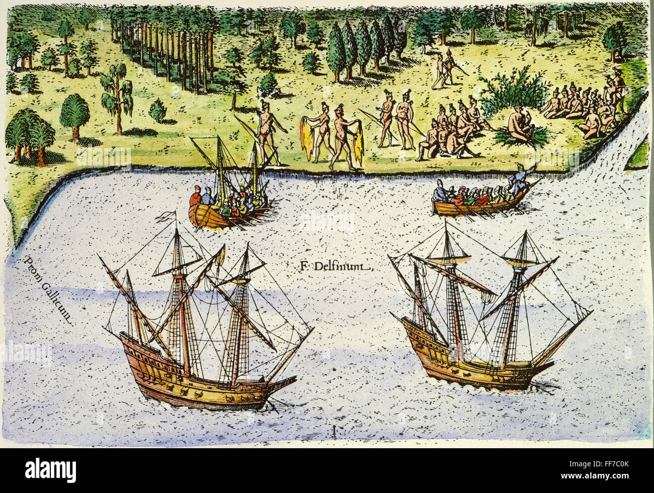 JEAN RIBAULT: FLORIDA, 1562. /nThe French, under the command of Jean ...