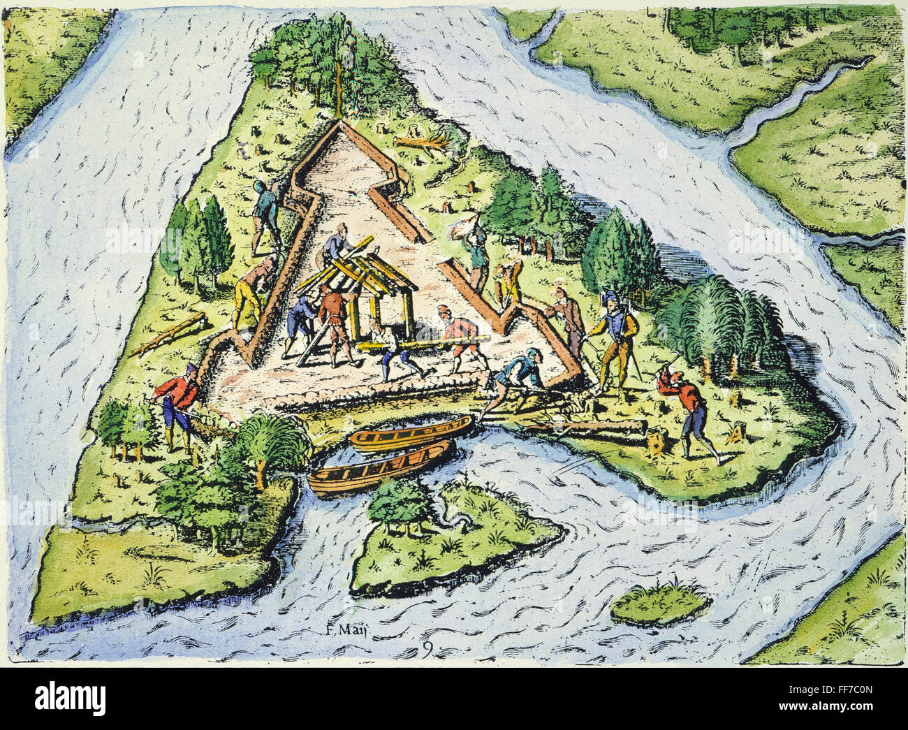 American river fort hi-res stock photography and images - Alamy