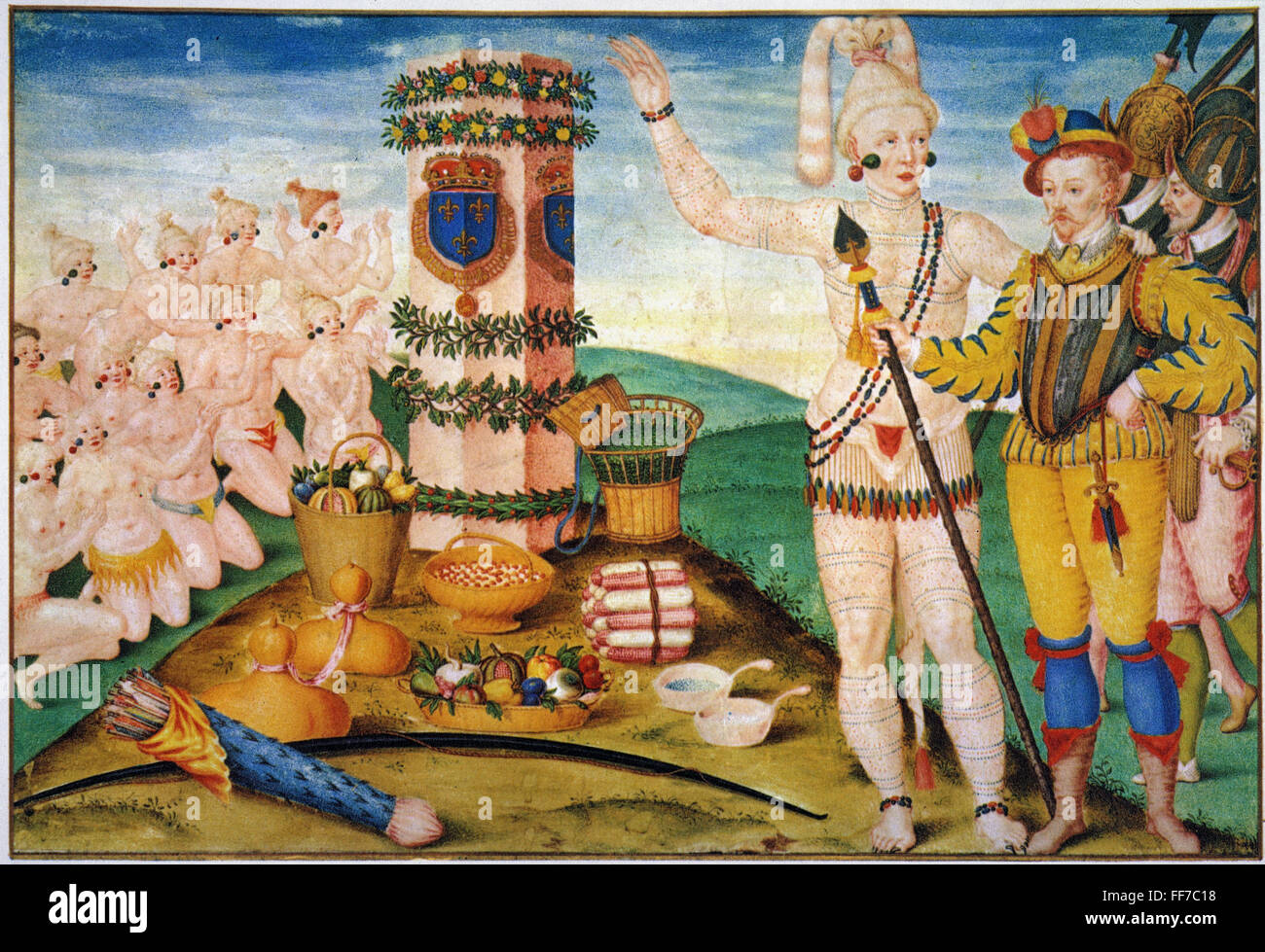 FLORIDA NATIVE AMERICAN CHIEF, 1564. /nThe Florida Native American ...