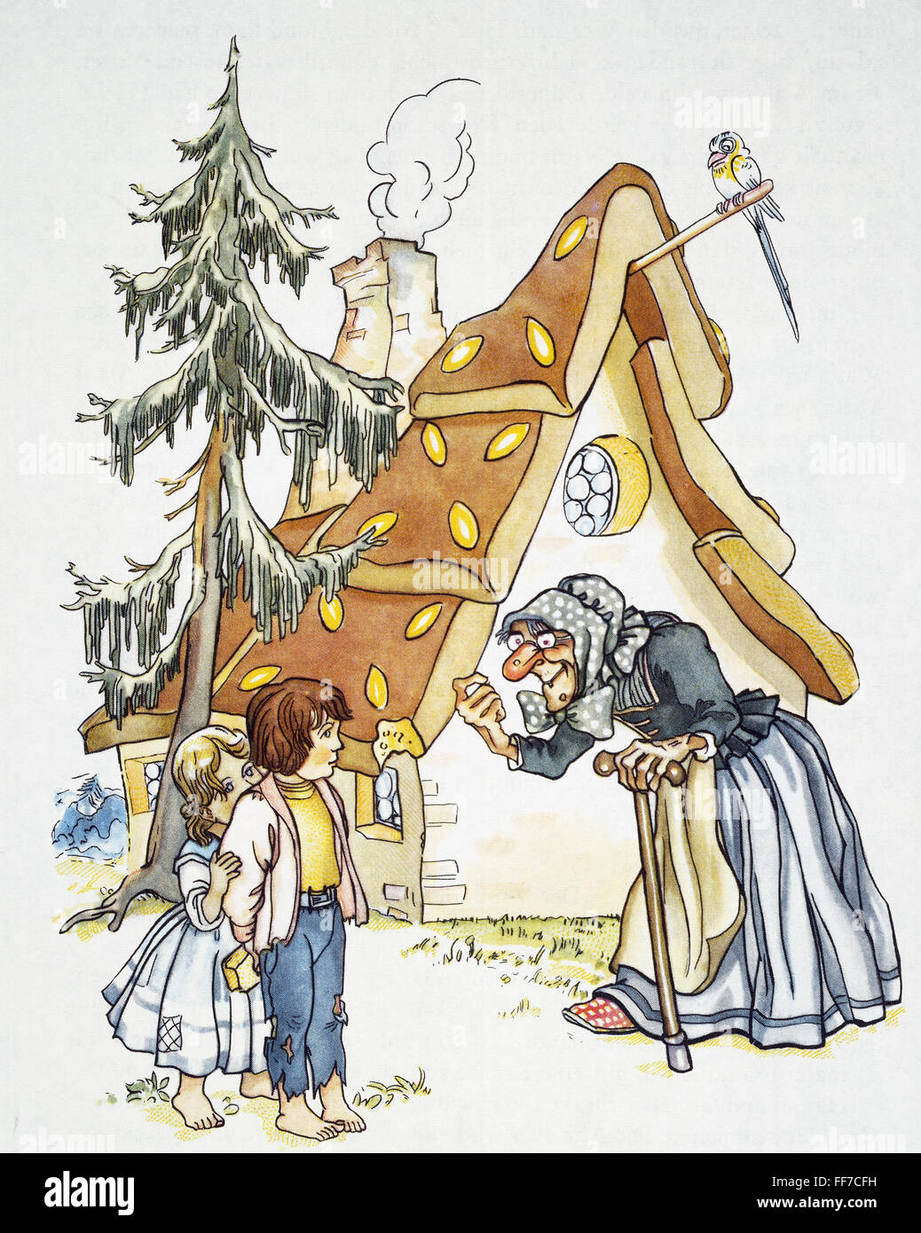 GRIMM: HANSEL AND GRETEL. /nWatercolor by Ruth Koser-Michaels, c1935 ...