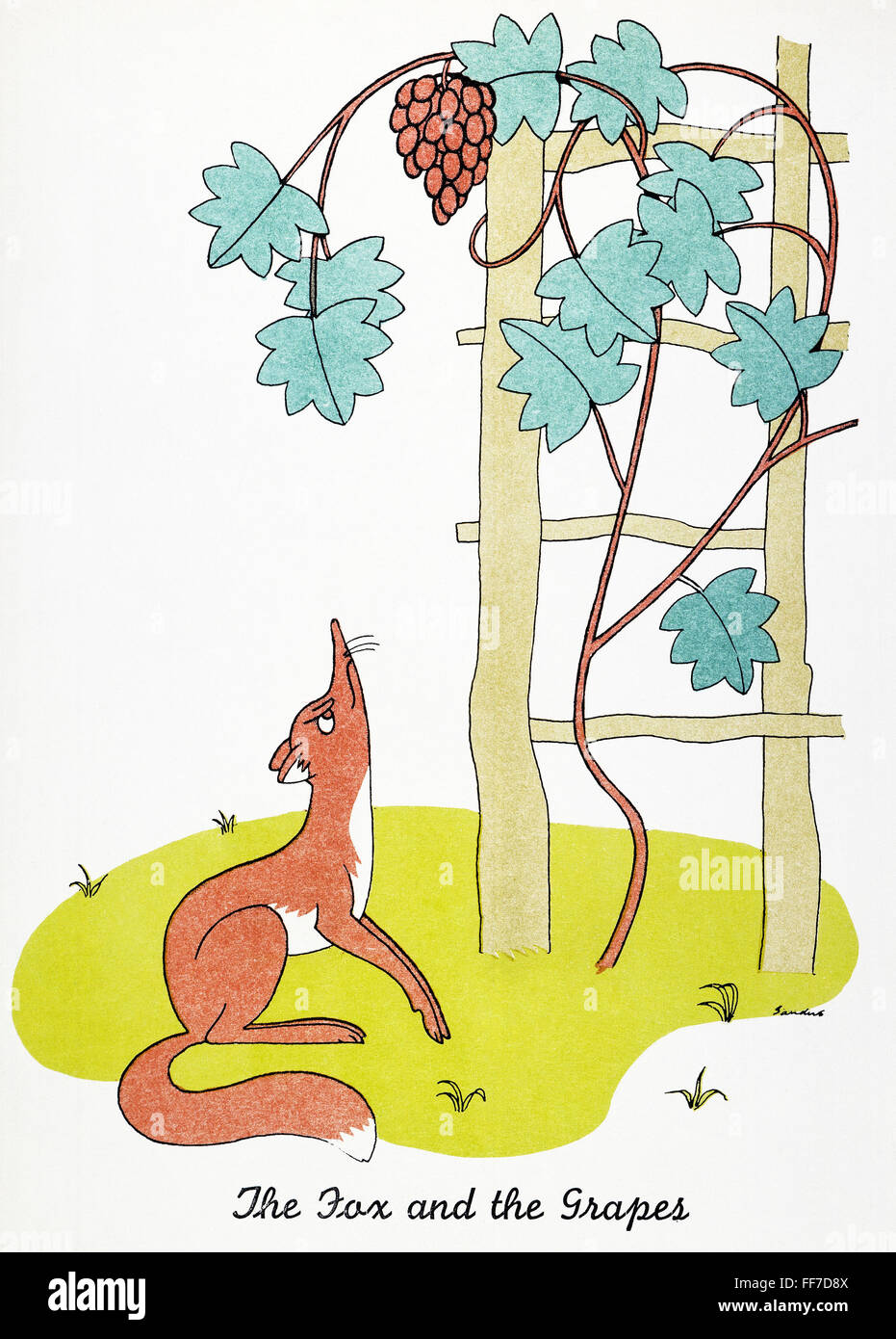 Aesops Fables The Fox And The Grapes