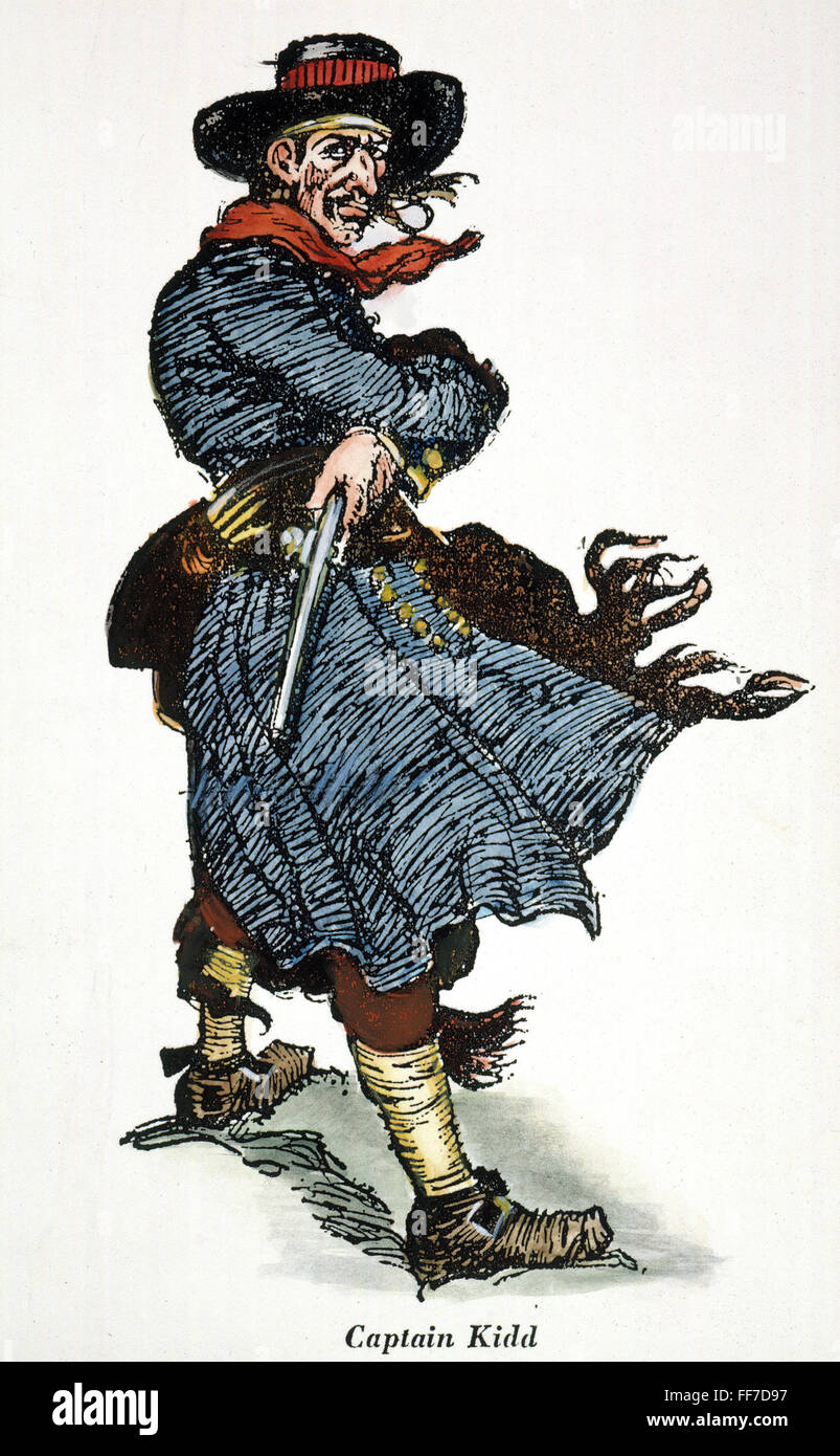 WILLIAM KIDD (c1645-1701). /nAlso know as Captain Kidd. Scottish ...