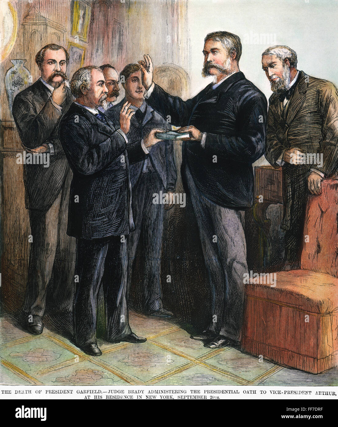 CHESTER ALAN ARTHUR: OATH. /nVice President Chester Alan Arthur taking ...
