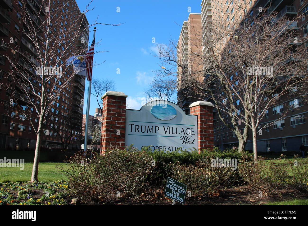 A view of the 'Trump Village' in the Brooklyn borough of New York, USA ...