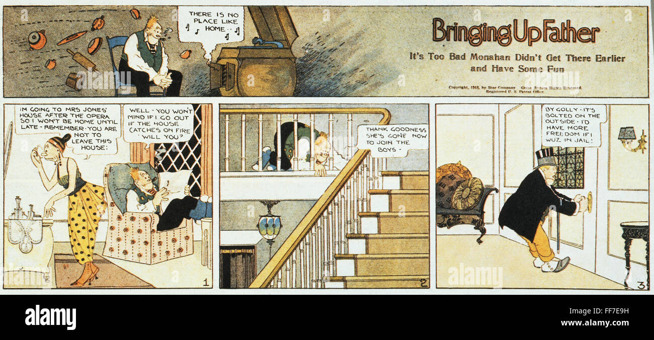 'BRINGING UP FATHER', 1918. /nAmerican comic strip by George McManus ...