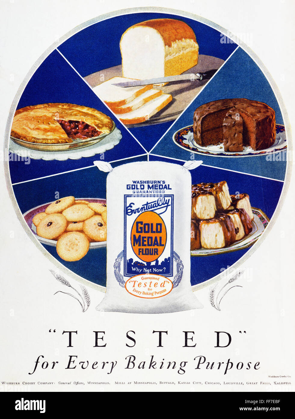 GOLD MEDAL FLOUR AD, 1913. /nAdvertisement from an American magazine ...