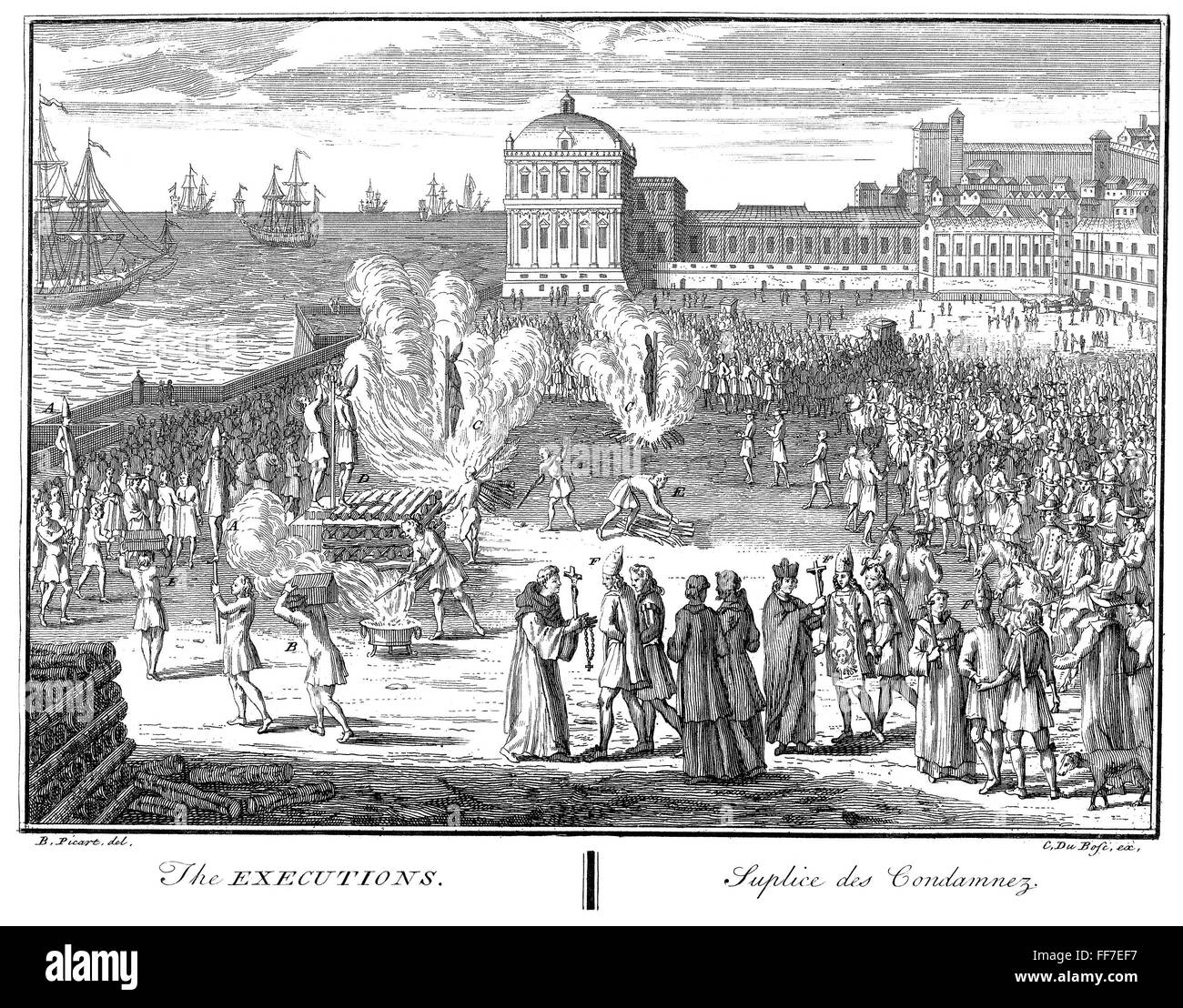 SPANISH INQUISITION. /nThe executions following an auto-da-fΘ of the ...