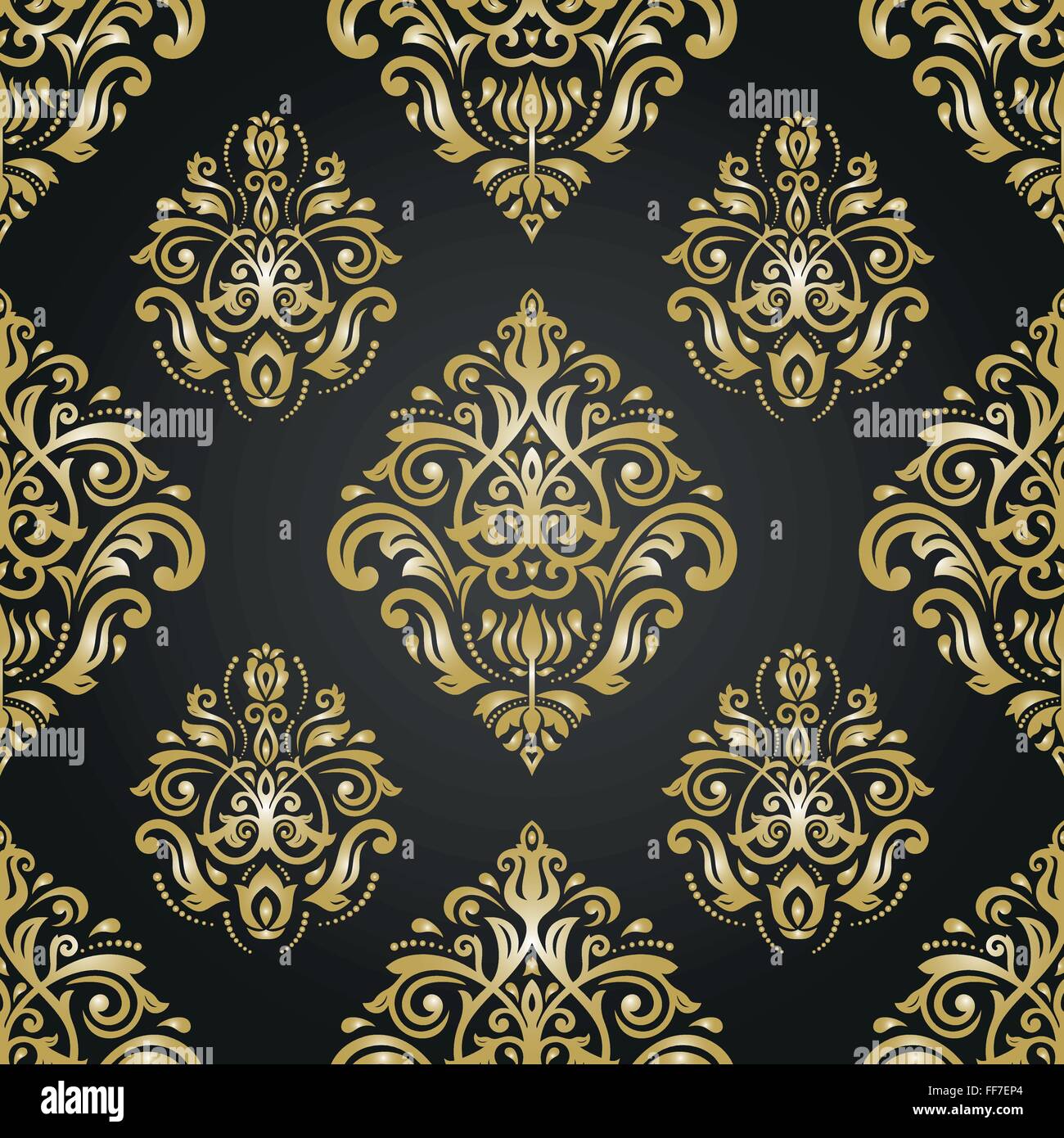 Seamless Vector Wallpaper in the Style of Baroque Stock Vector Image ...