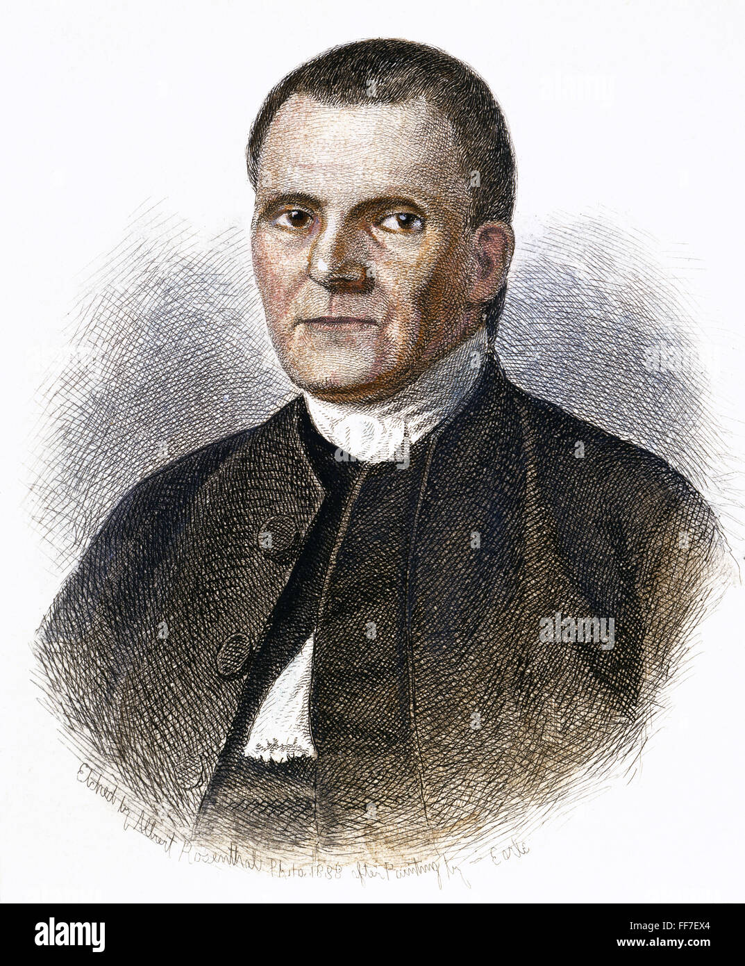 ROGER SHERMAN (1721-1793). /nAmerican jurist and politician. Etching by ...