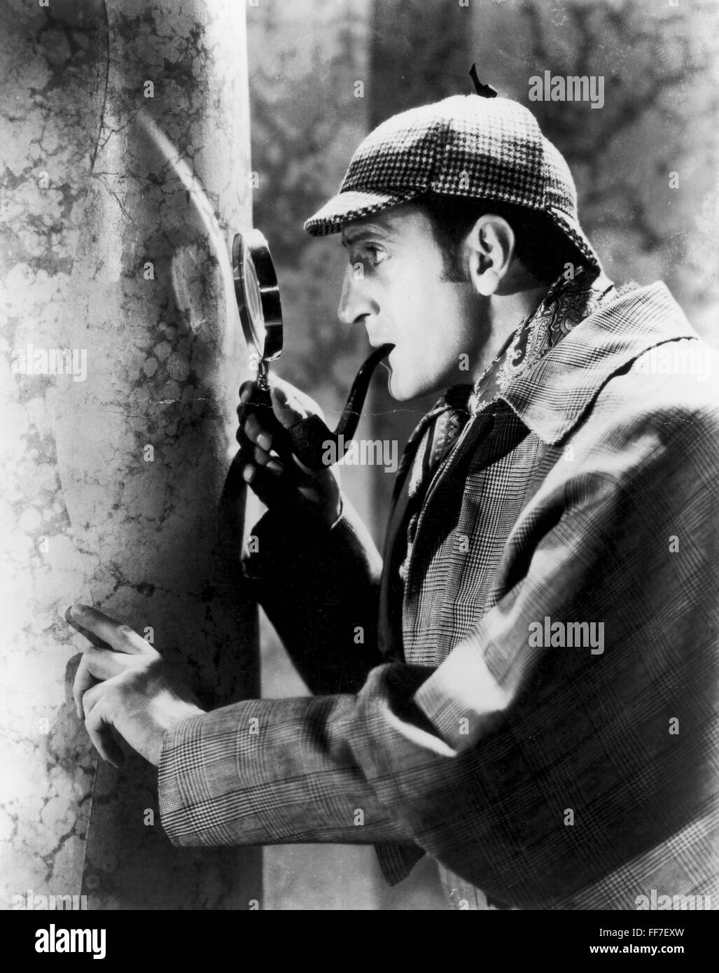 SHERLOCK HOLMES. /nBasil Rathbone (1892-1967), English actor, in the ...