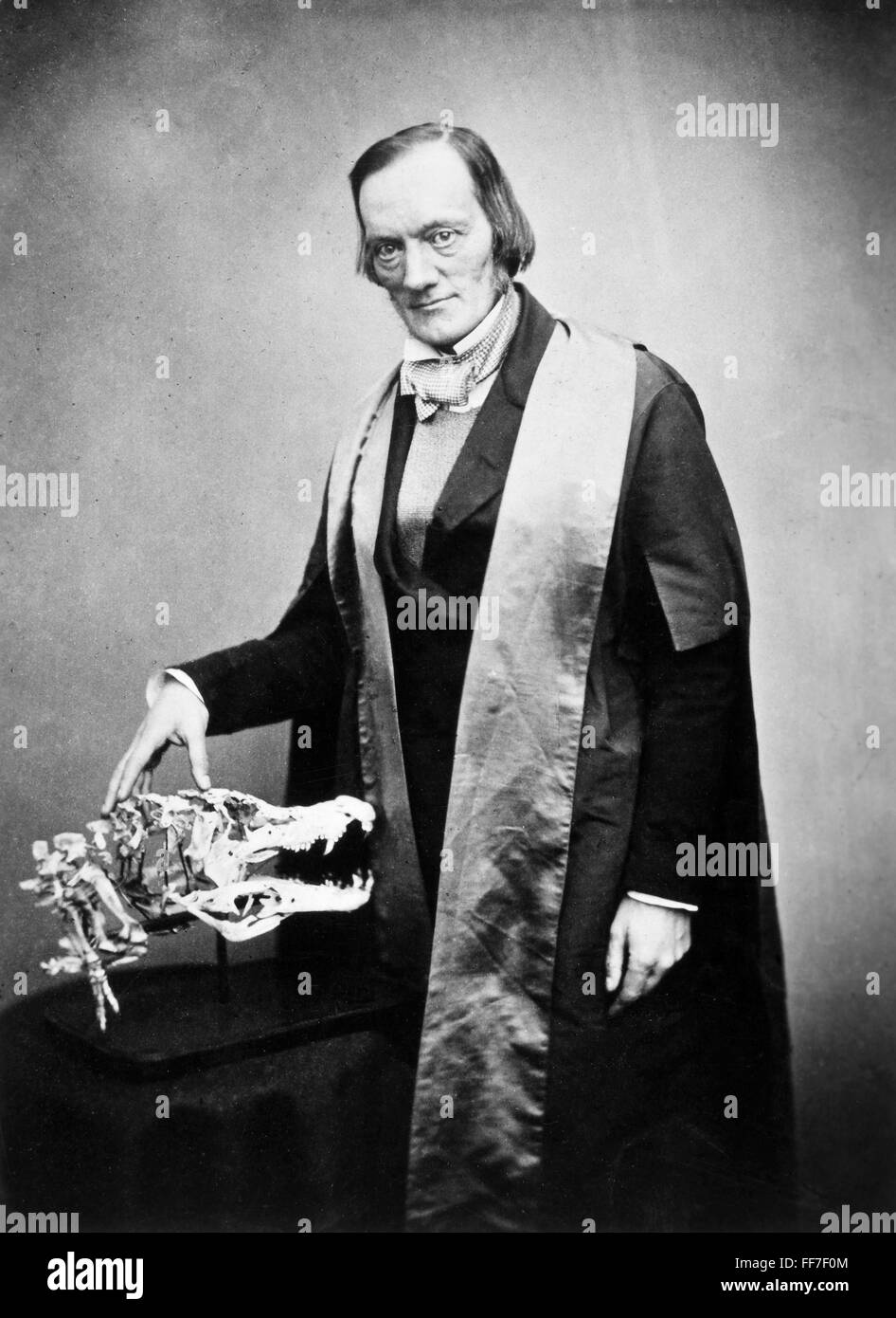 SIR RICHARD OWEN /n(1804-1892). British anatomist and palaeontologist ...