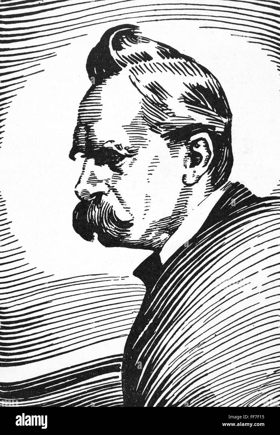 FRIEDRICH NIETZSCHE /n(1844-1900). German philosopher and poet. Pen ...