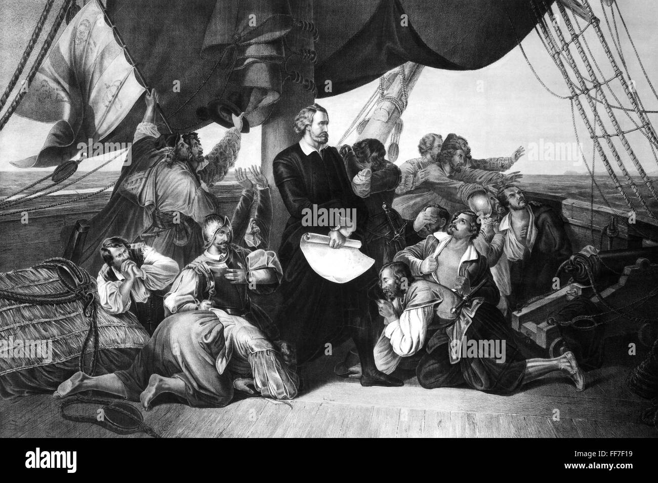 COLUMBUS: NEW WORLD, 1492. /nThe First Sight of the New World ...