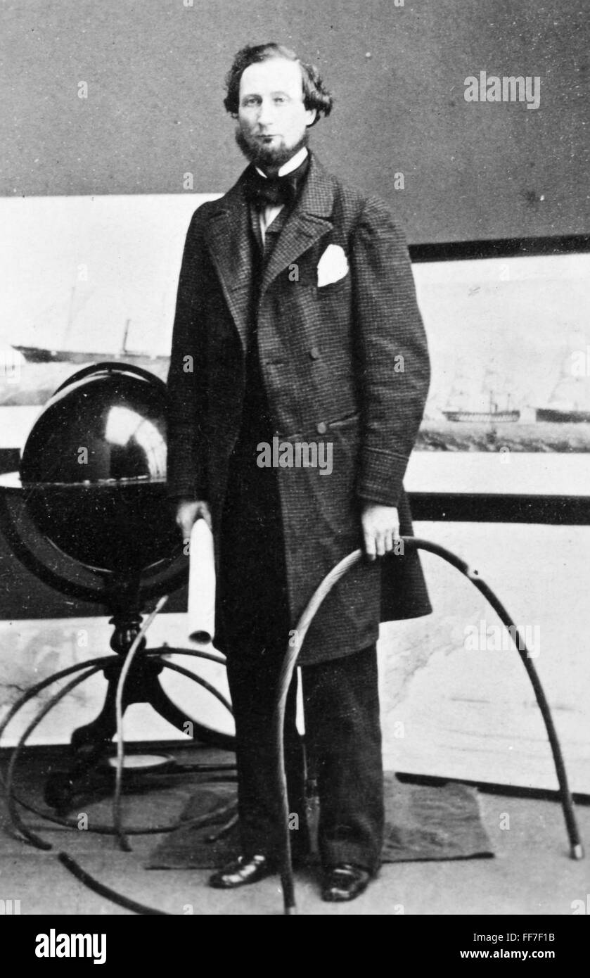 CYRUS WEST FIELD (1819-1892). /nAmerican financier. Photographed c1860 ...