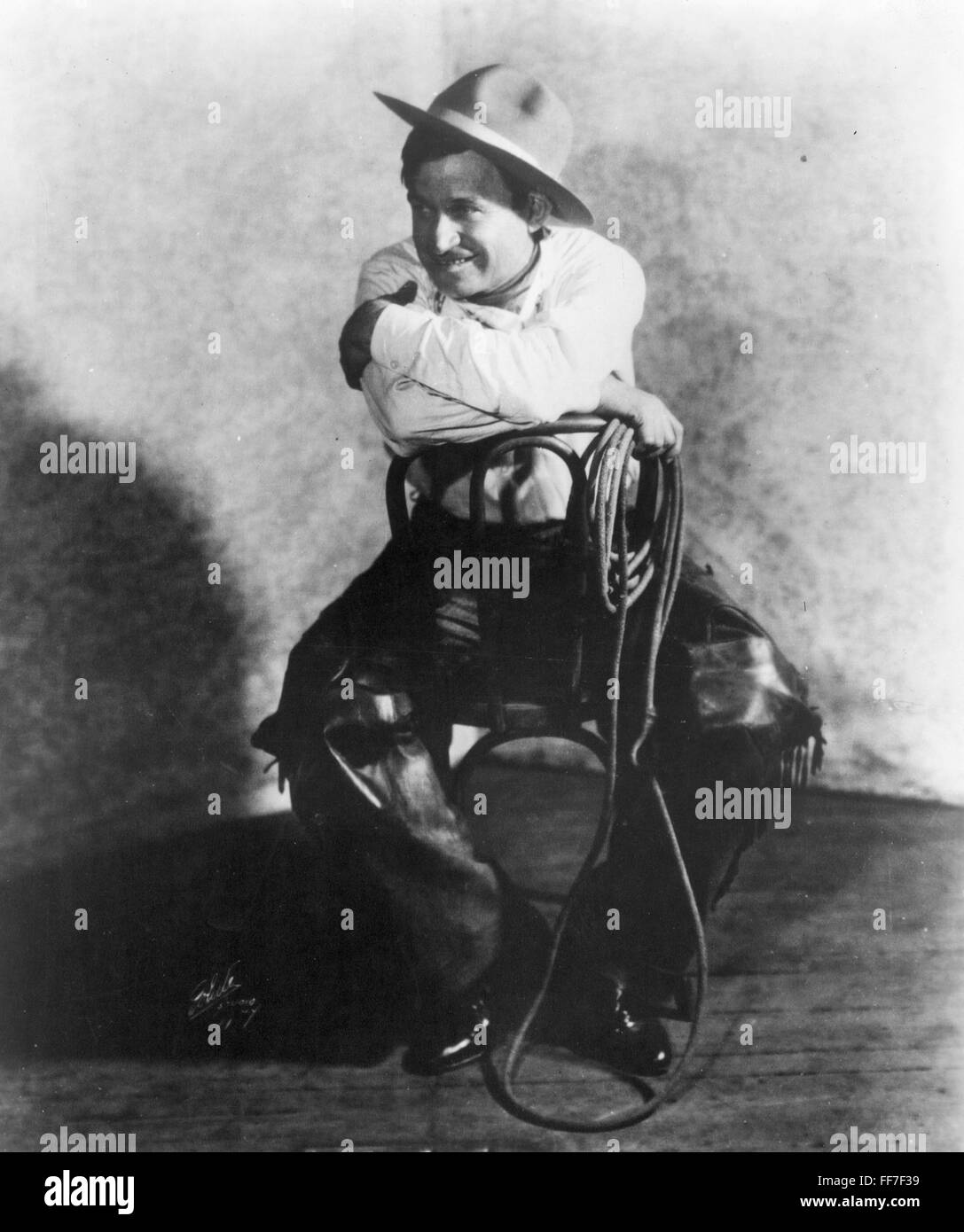 WILL ROGERS (1879-1935). /nAmerican humorist; photographed c1916 Stock Photo - Alamy