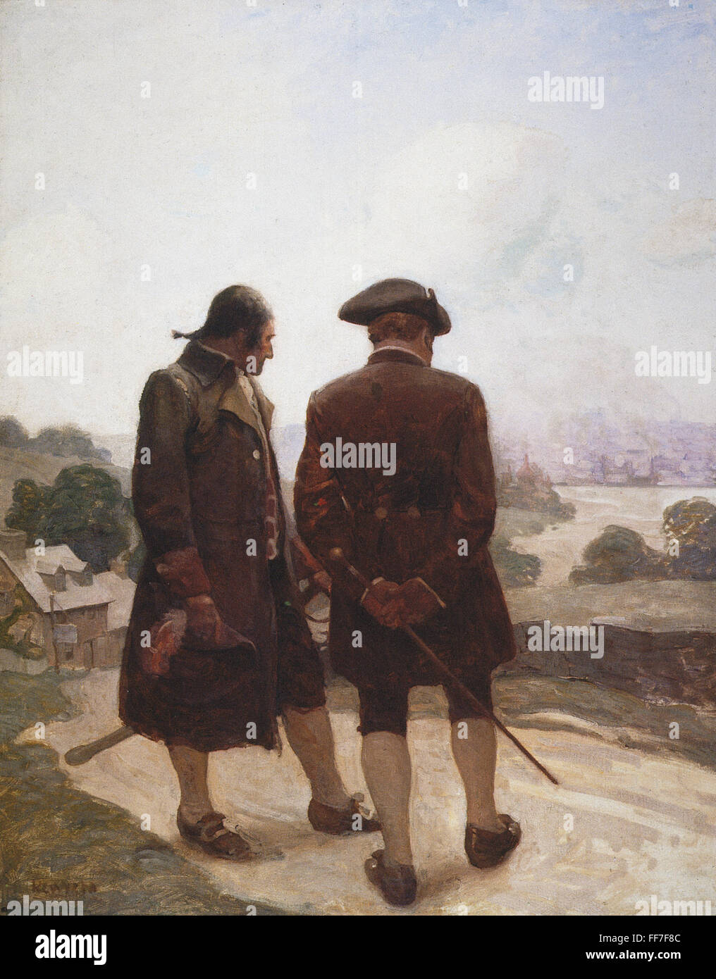 STEVENSON: KIDNAPPED, 1913. /n'The Parting.' Illustration, 1913, by N.C ...