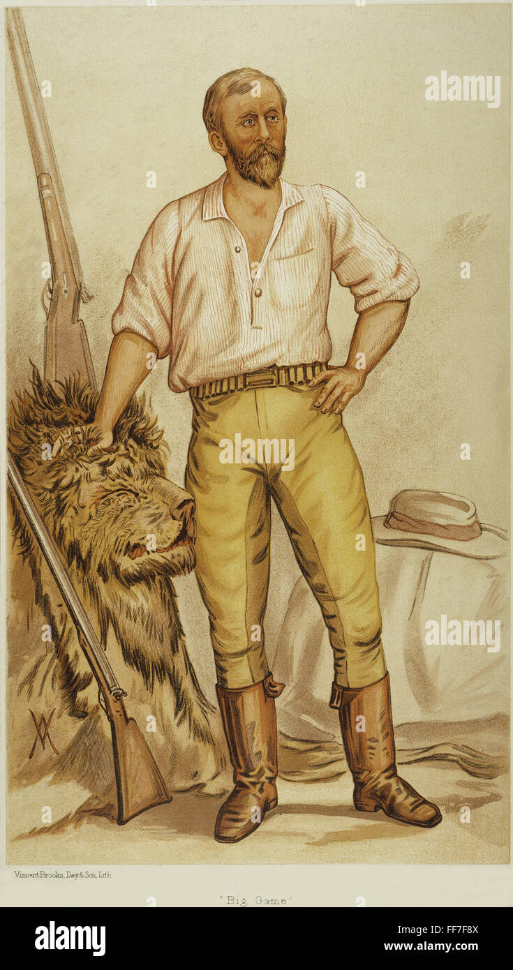 FREDERICK SELOUS /n(1851-1917). English hunter and explorer. Caricature ...