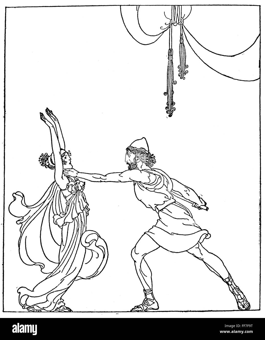 Circe And Odysseus Drawing