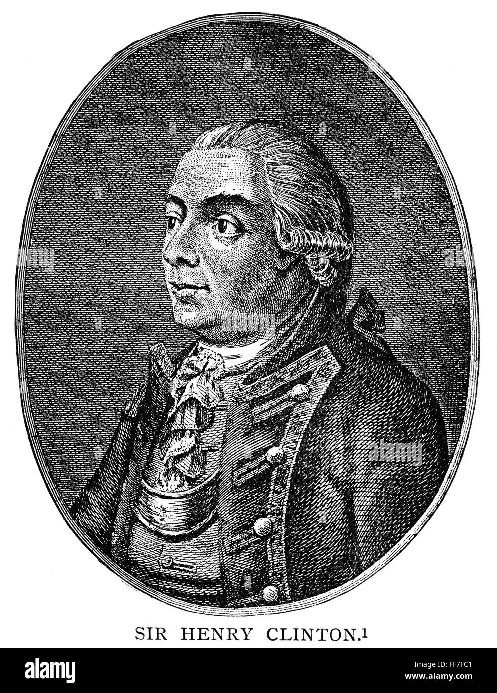 HENRY CLINTON (1738-1795). /nEnglish soldier. Line engraving, 19th ...