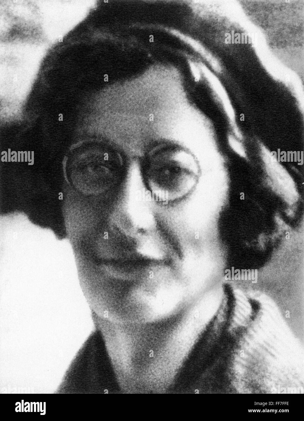 SIMONE WEIL (1909-1943). /nFrench philosopher, mystic, and writer Stock ...