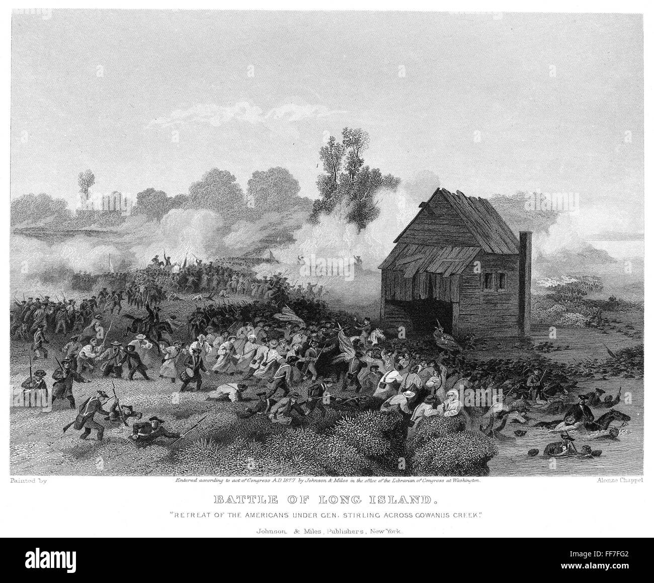 BATTLE OF LONG ISLAND, 1776. /nMaryland and Delaware Continental ...