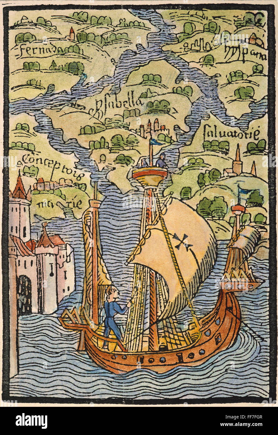 COLUMBUS: WEST INDIES, 1492. /nThe West Indian Isles discovered by ...