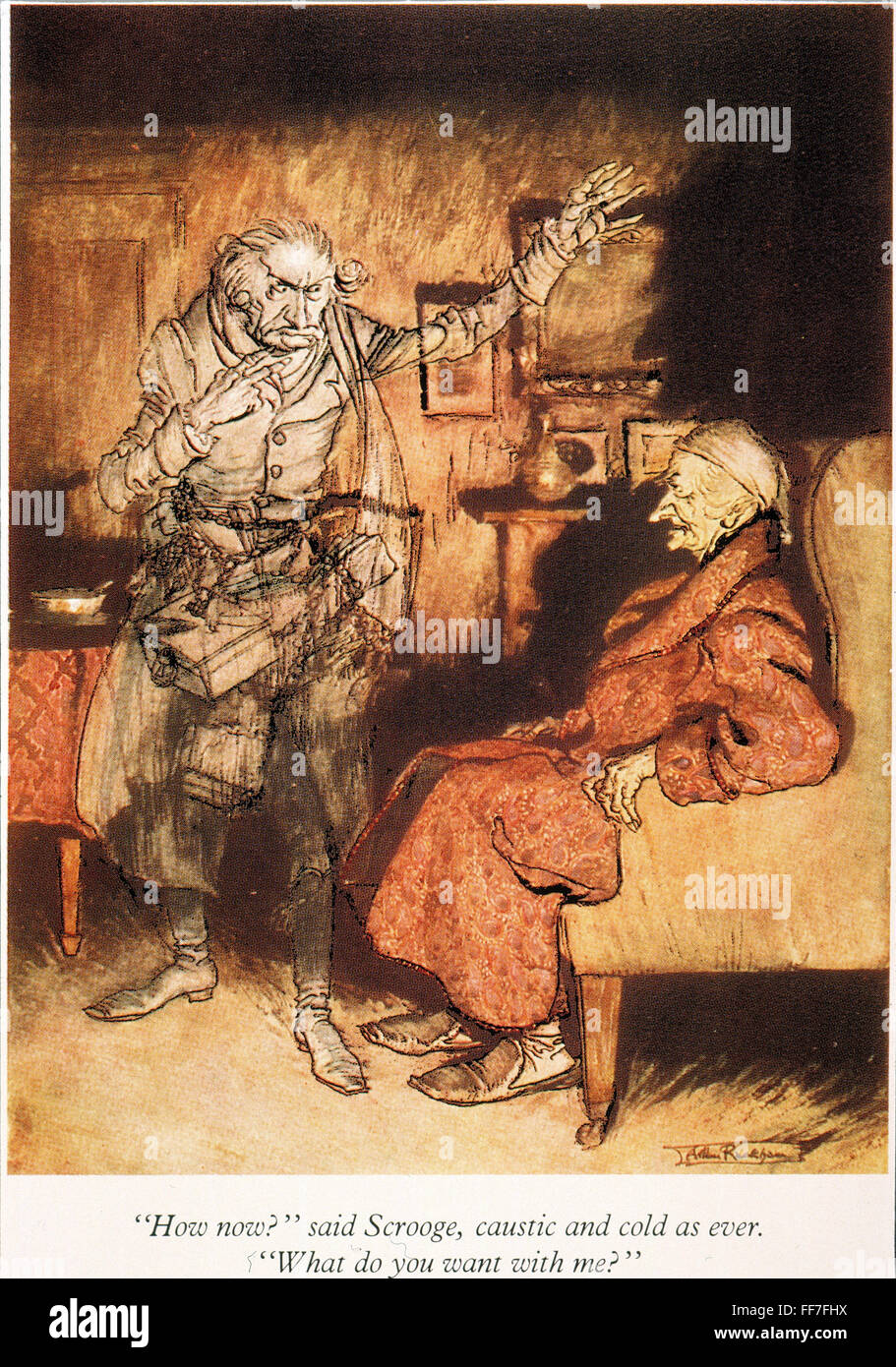 DICKENS: A CHRISTMAS CAROL. /nMarley's Ghost appears to Scrooge ...