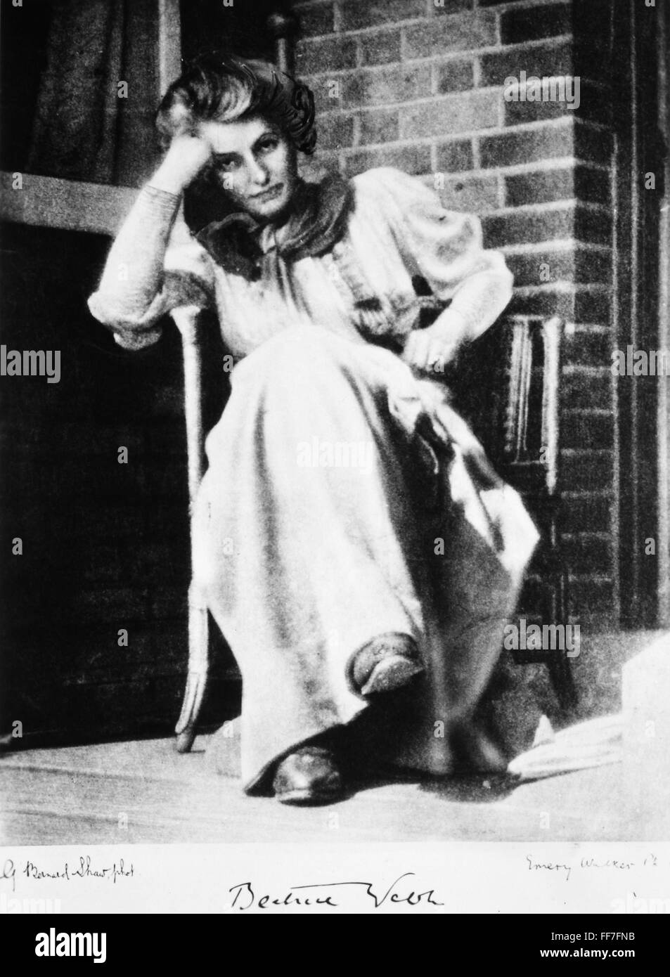 BEATRICE WEBB (1858-1943). /nNΘe Potter. English Fabian socialist and ...