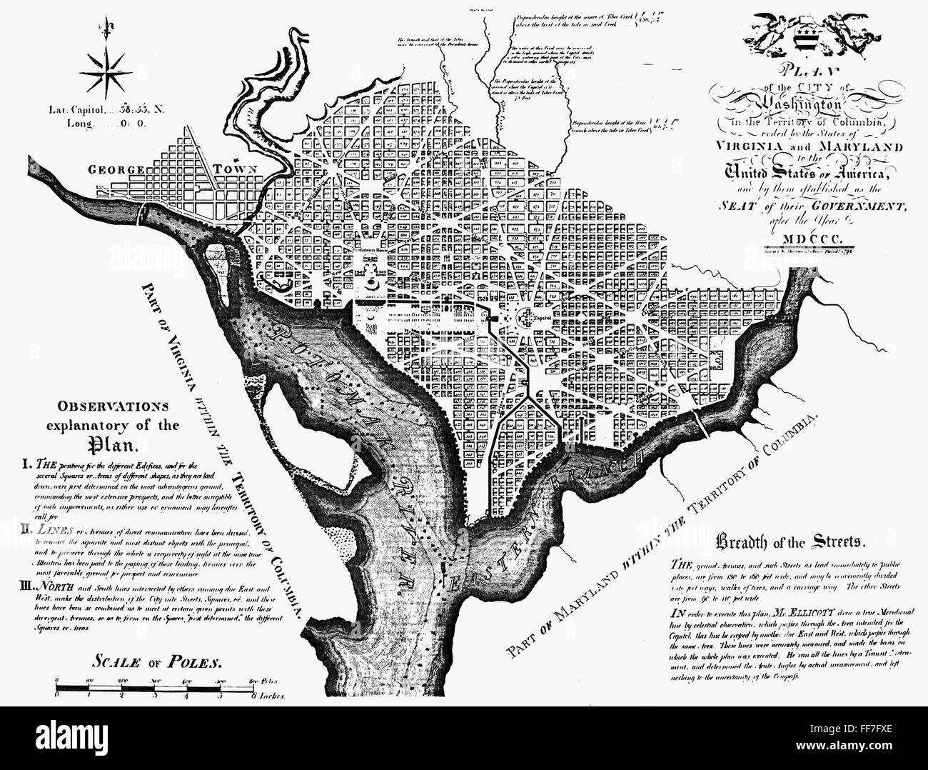 L'enfant washington d c map hi-res stock photography and images - Alamy