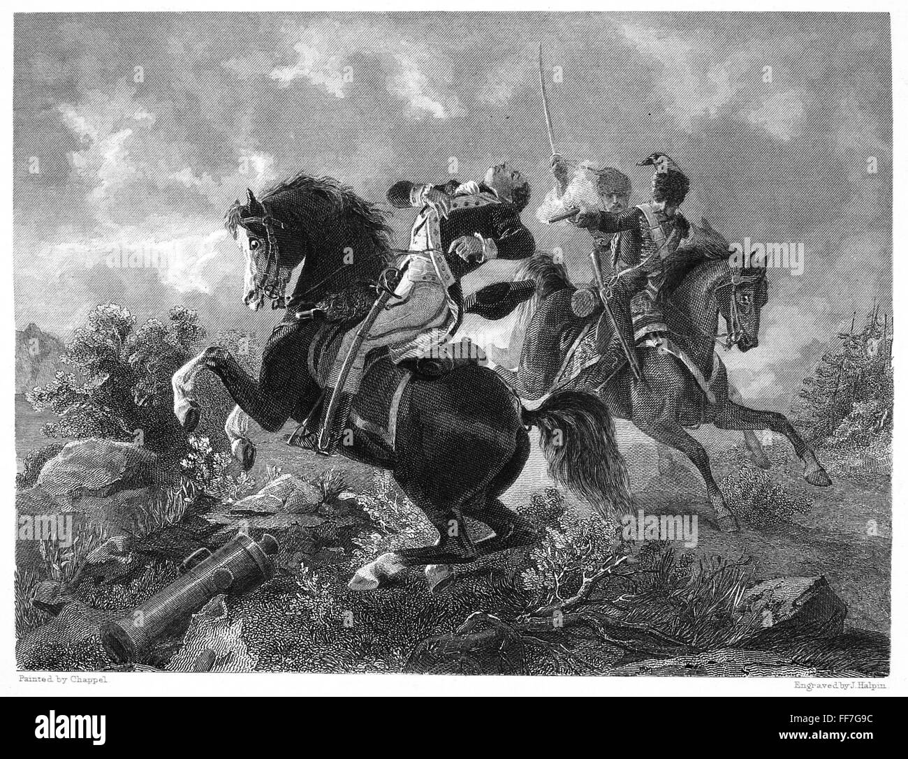 SIEGE OF YORKTOWN, 1781. /nThe death of American Colonel Alexander ...