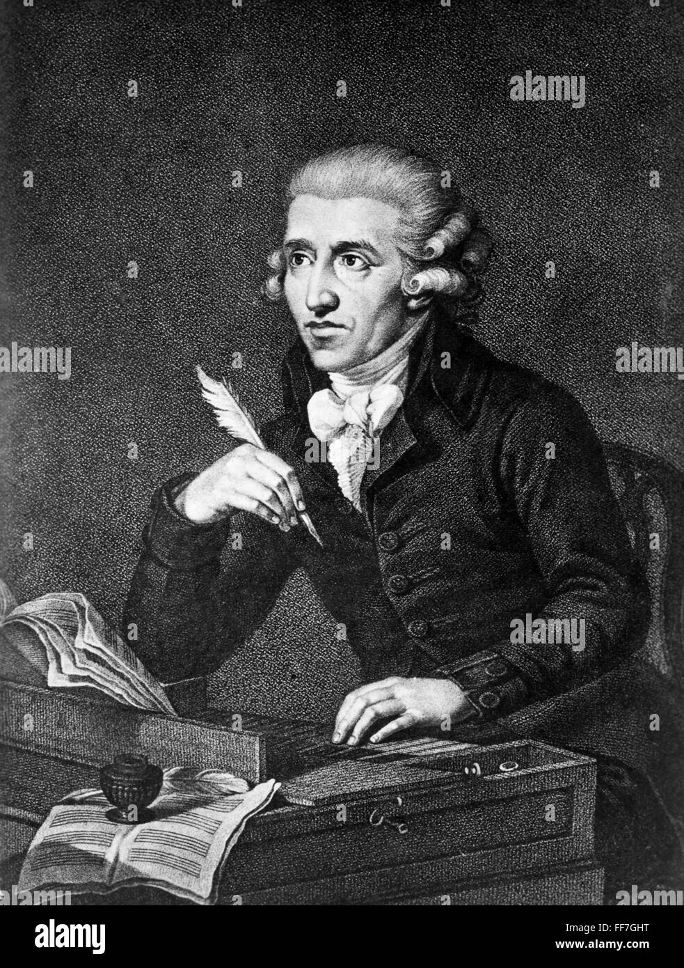FRANZ JOSEPH HAYDN /n(1732-1809). Austrian composer. Stipple engraving ...