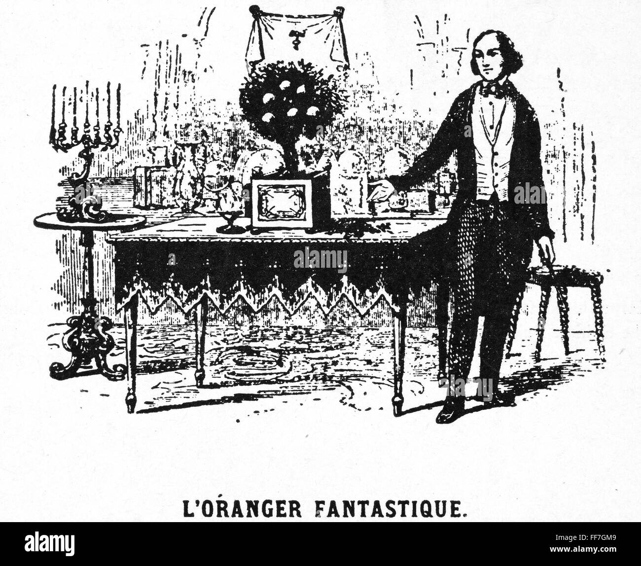 JEAN EUGENE ROBERT HOUDIN /n(1805-1871). French magician. Wood ...