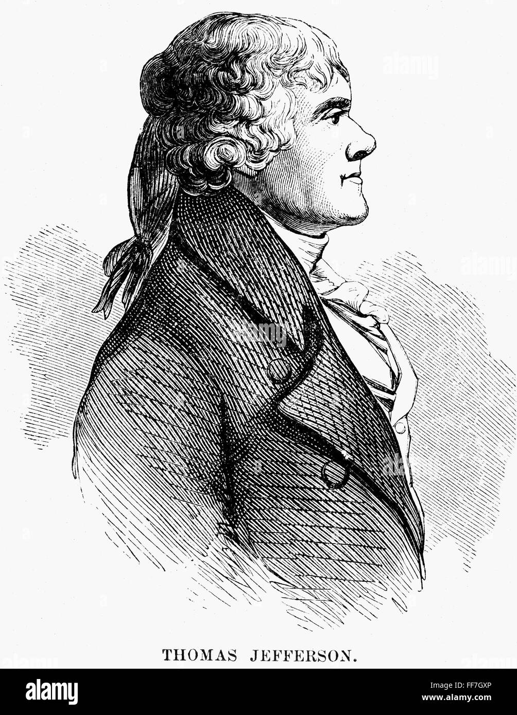 THOMAS JEFFERSON (1743-1826). /nThird President of the United States ...