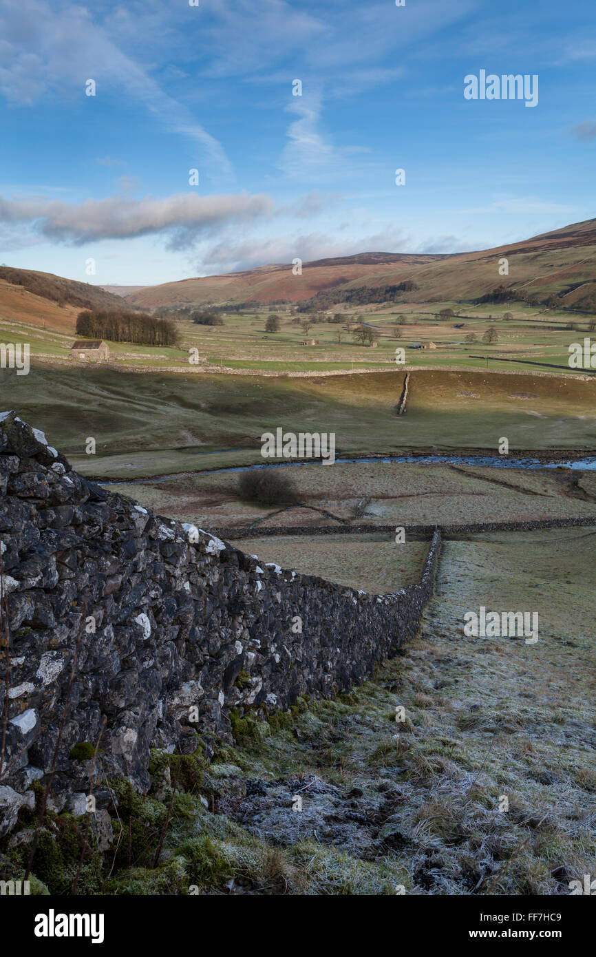 Littondale landscape. Yorkshire Dales. winter Stock Photo - Alamy