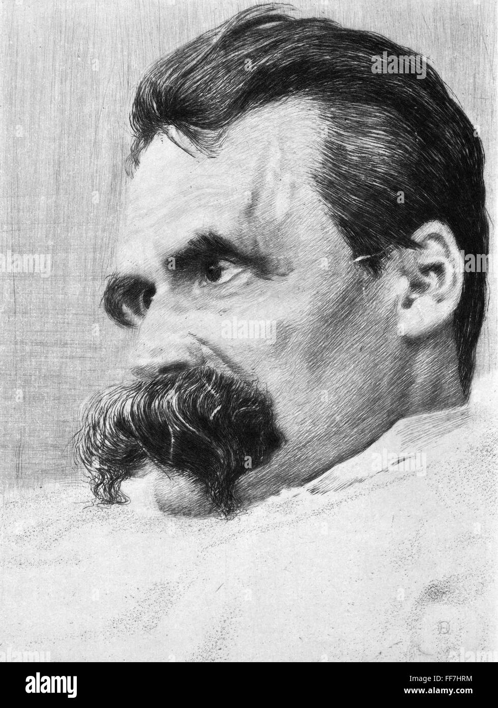 FRIEDRICH NIETZSCHE /n(1844-1900). German philosopher and poet Stock ...