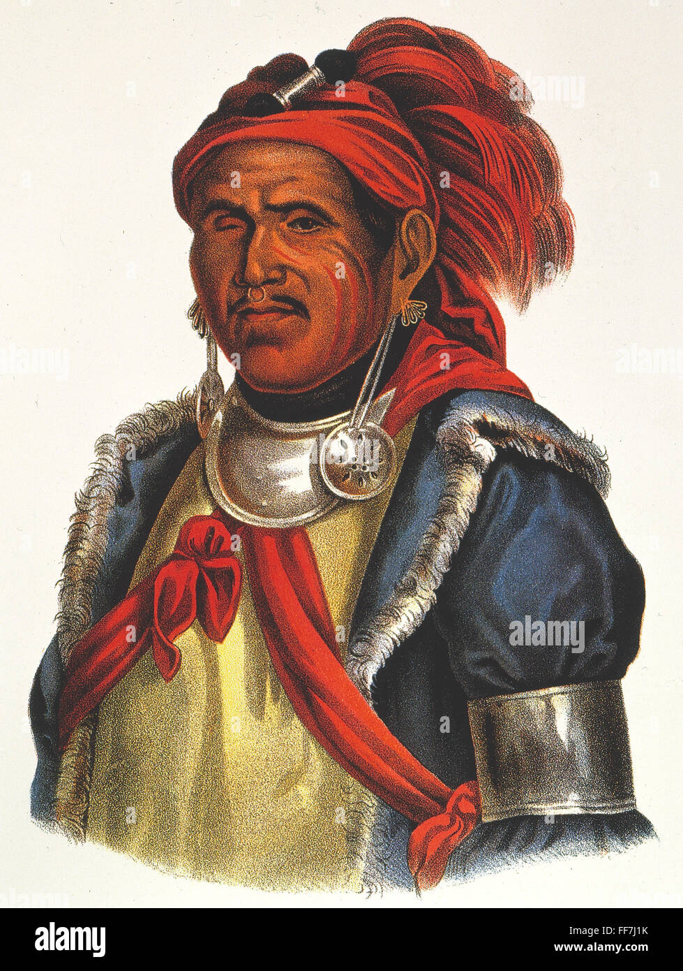TENSKWATAWA (c1768-1834). /nKnown as 'the Prophet.' Shawnee Native ...