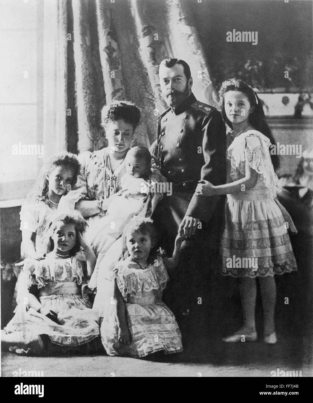 NICHOLAS II (1868-1918). /nCzar of Russia, 1894-1917. With his family ...