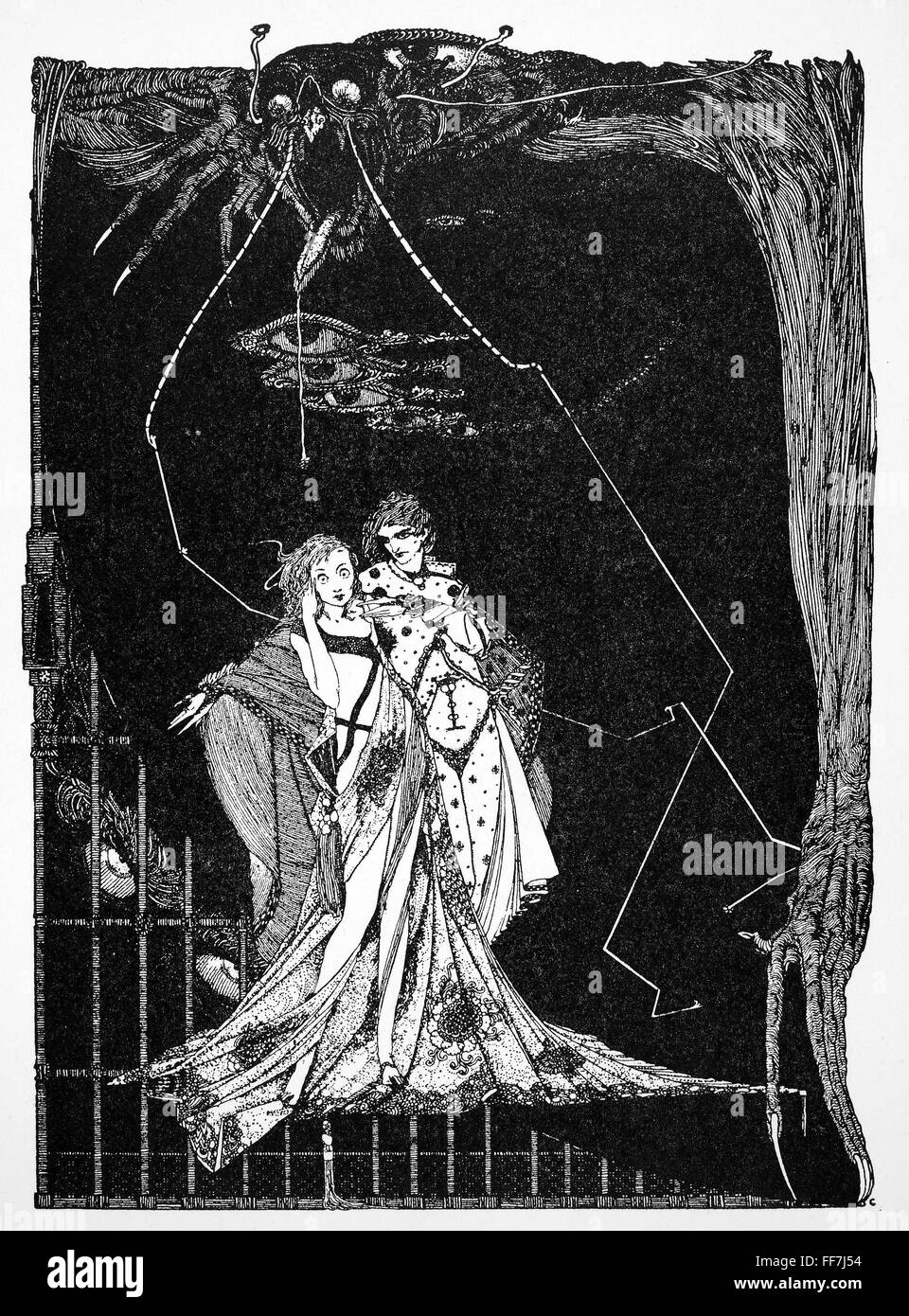 GOETHE: FAUST. /nIllustration of the dungeon scene from Johann Goethe's ...