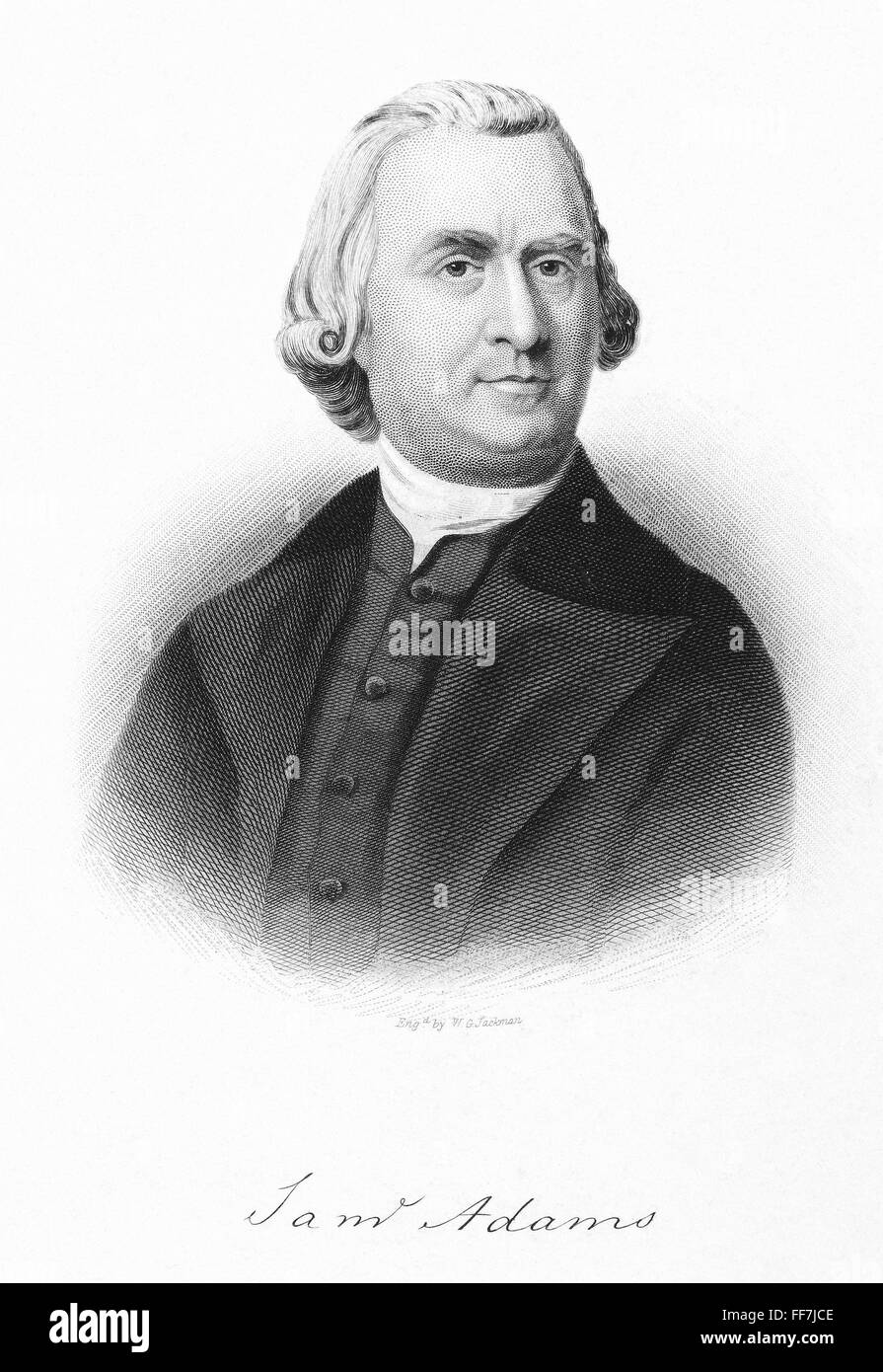 SAMUEL ADAMS (1722-1803). /nAmerican Revolutionary patriot. Steel ...