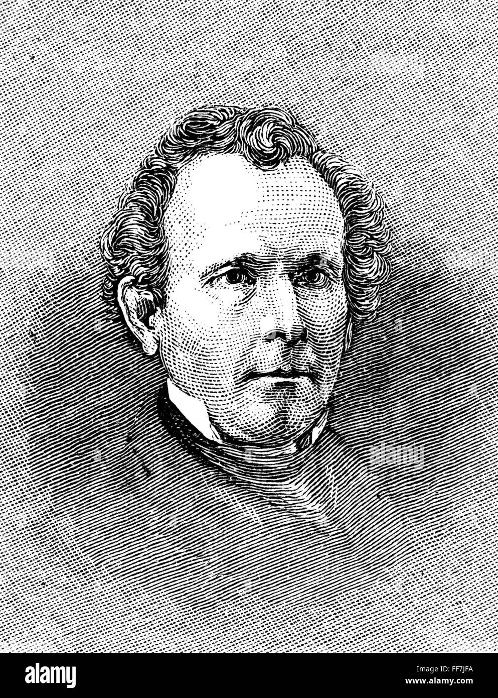 SYLVESTER GRAHAM /n(1794-1851). American temperance and food reformer ...