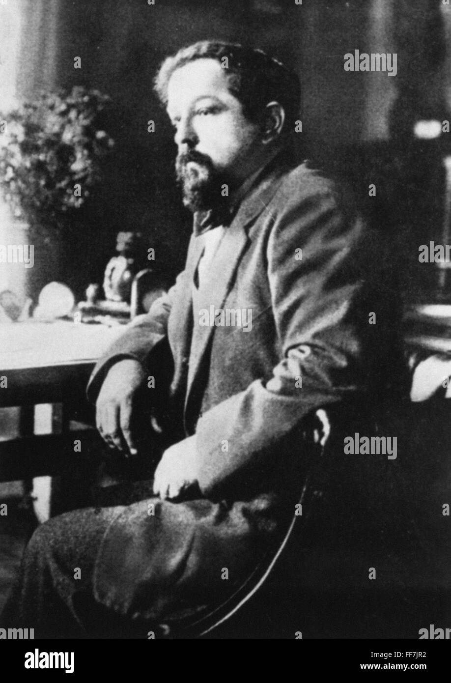 CLAUDE DEBUSSY (1862-1918). /nFrench composer Stock Photo - Alamy