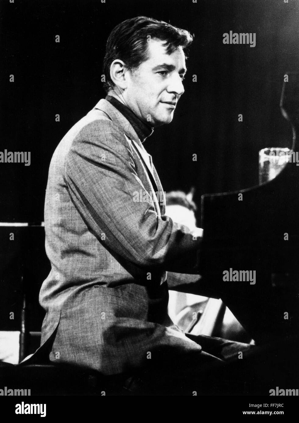 LEONARD BERNSTEIN /n(1918-1990). American composer and conductor Stock ...