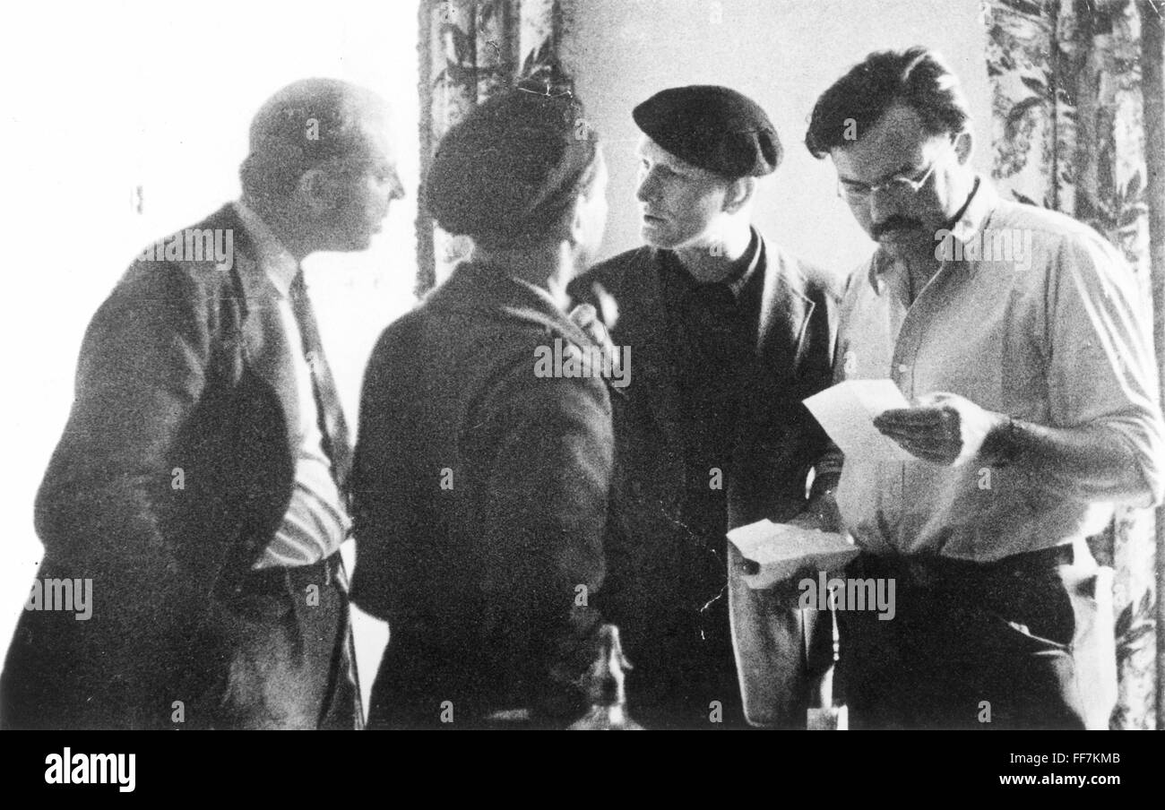 ERNEST HEMINGWAY /n(1899-1961). American writer. Photographed in Madrid ...