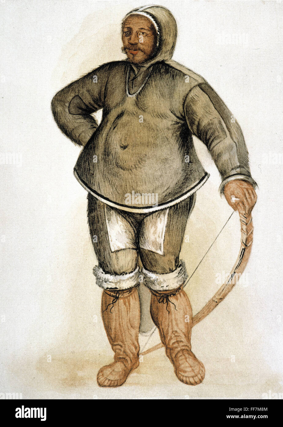 ESKIMO MAN. /nA Native American of southern Baffin Island probably ...
