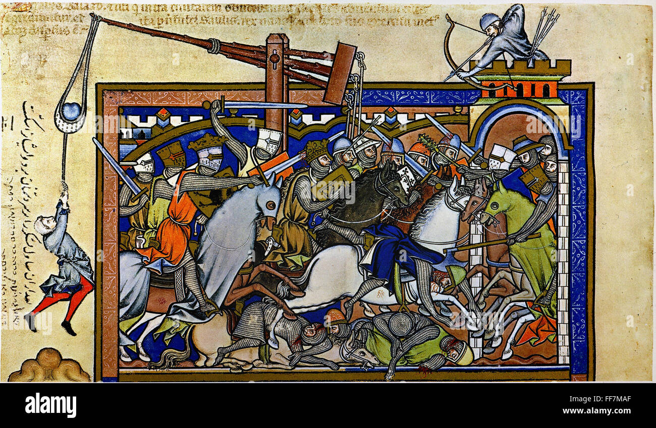 MEDIEVAL WARFARE, c1250. /nSaul's destruction of Nahash and the ...