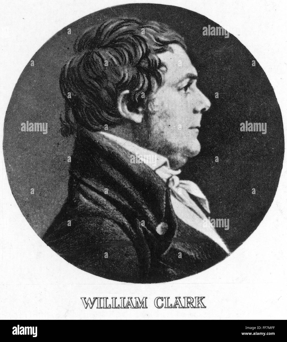 WILLIAM CLARK (1770-1838). /nAmerican explorer. Aquatint engraving ...