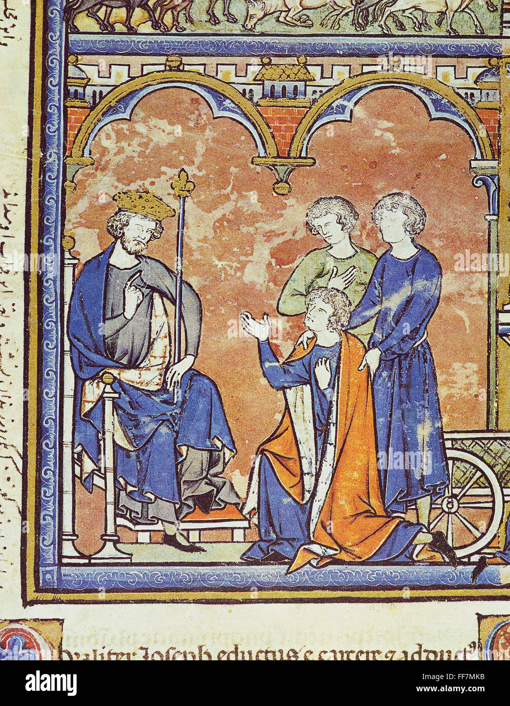 JOSEPH. /nJoseph interprets Pharoah's dreams (Genesis 41:14-31). French ...