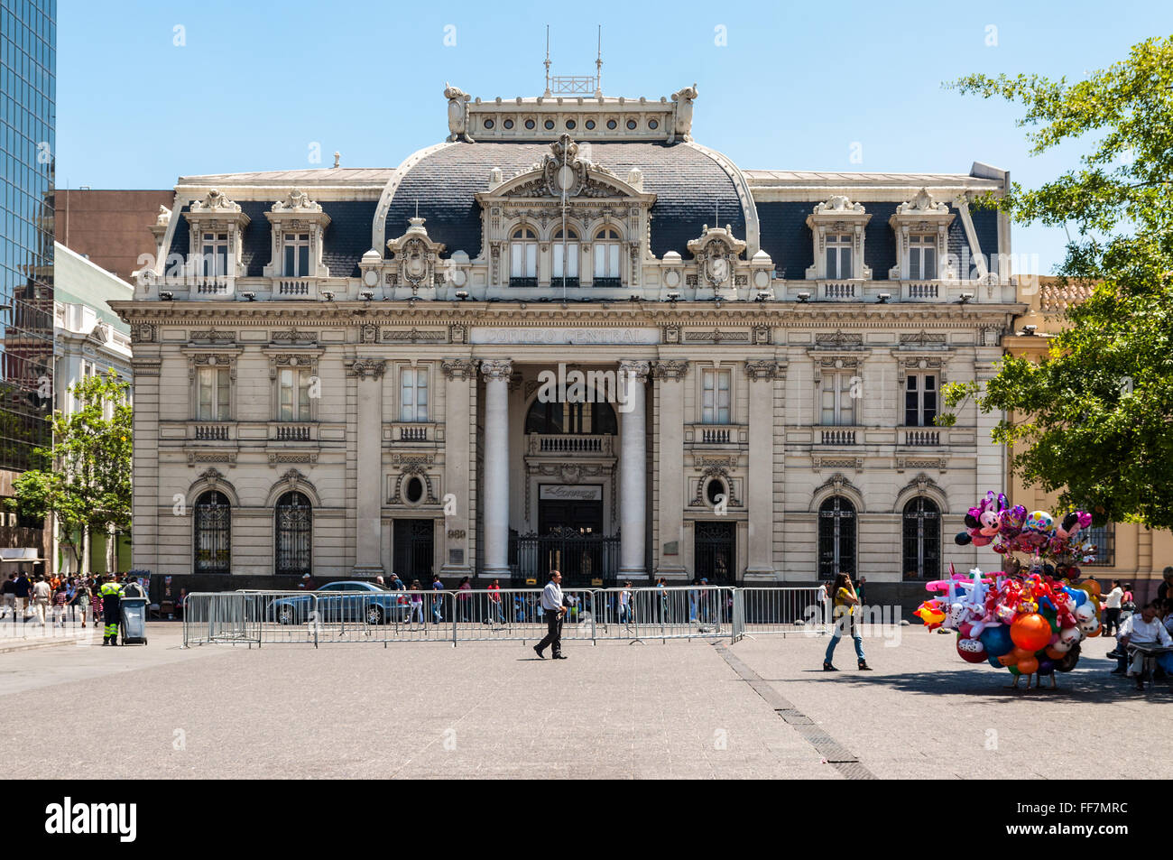 Colonial style architecture of post office building hi-res stock ...